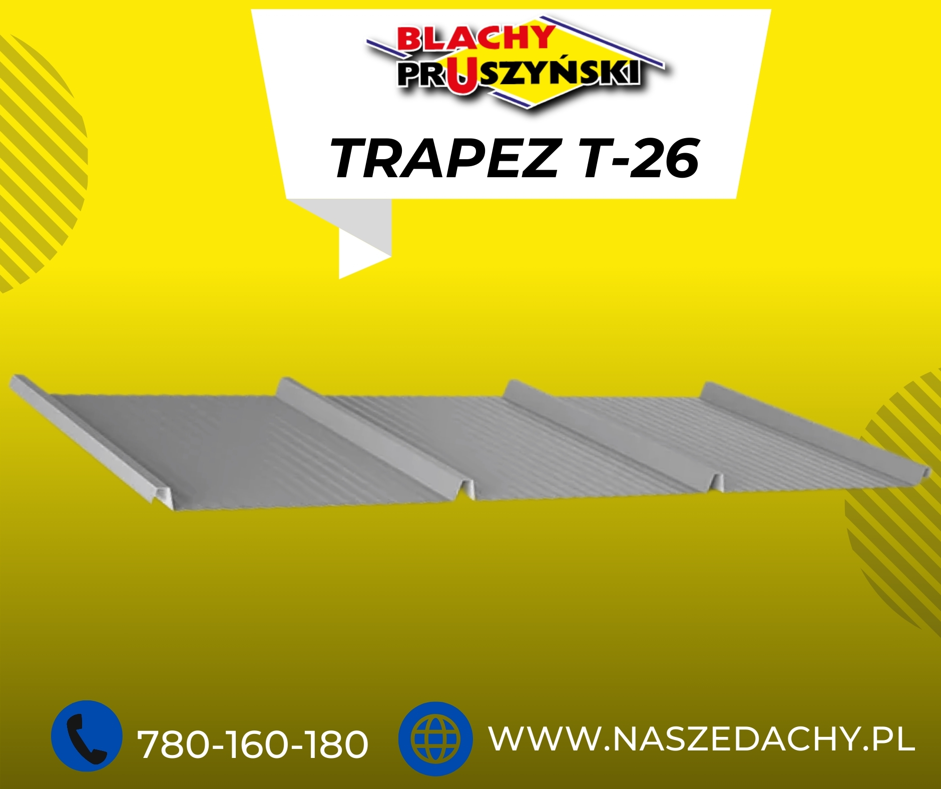 Blacha trapezowa TP26 SUPER Matowa – wygląd blachy na rąbek i 35 lat ...